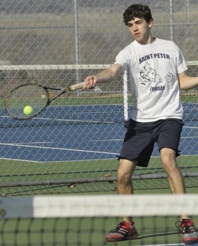 St. Peter boys tennis wins battle of Saints | Sports | southernminn.com