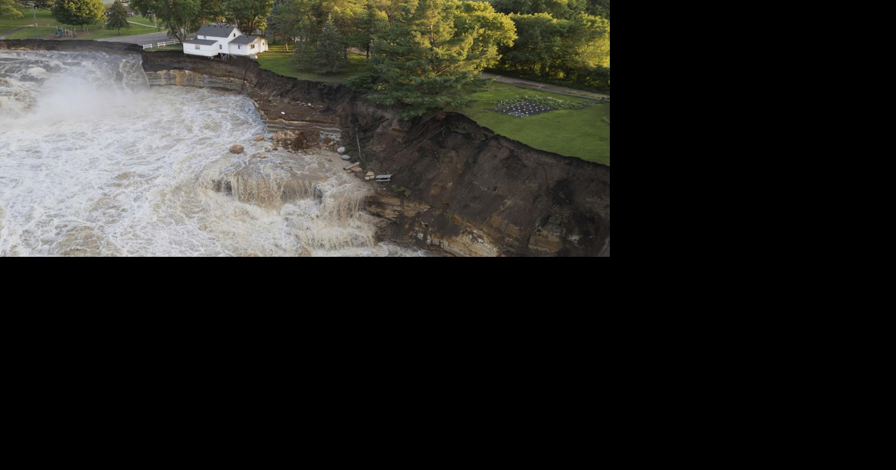 Rapidan store is demolished from its perch near dam damaged by surging ...