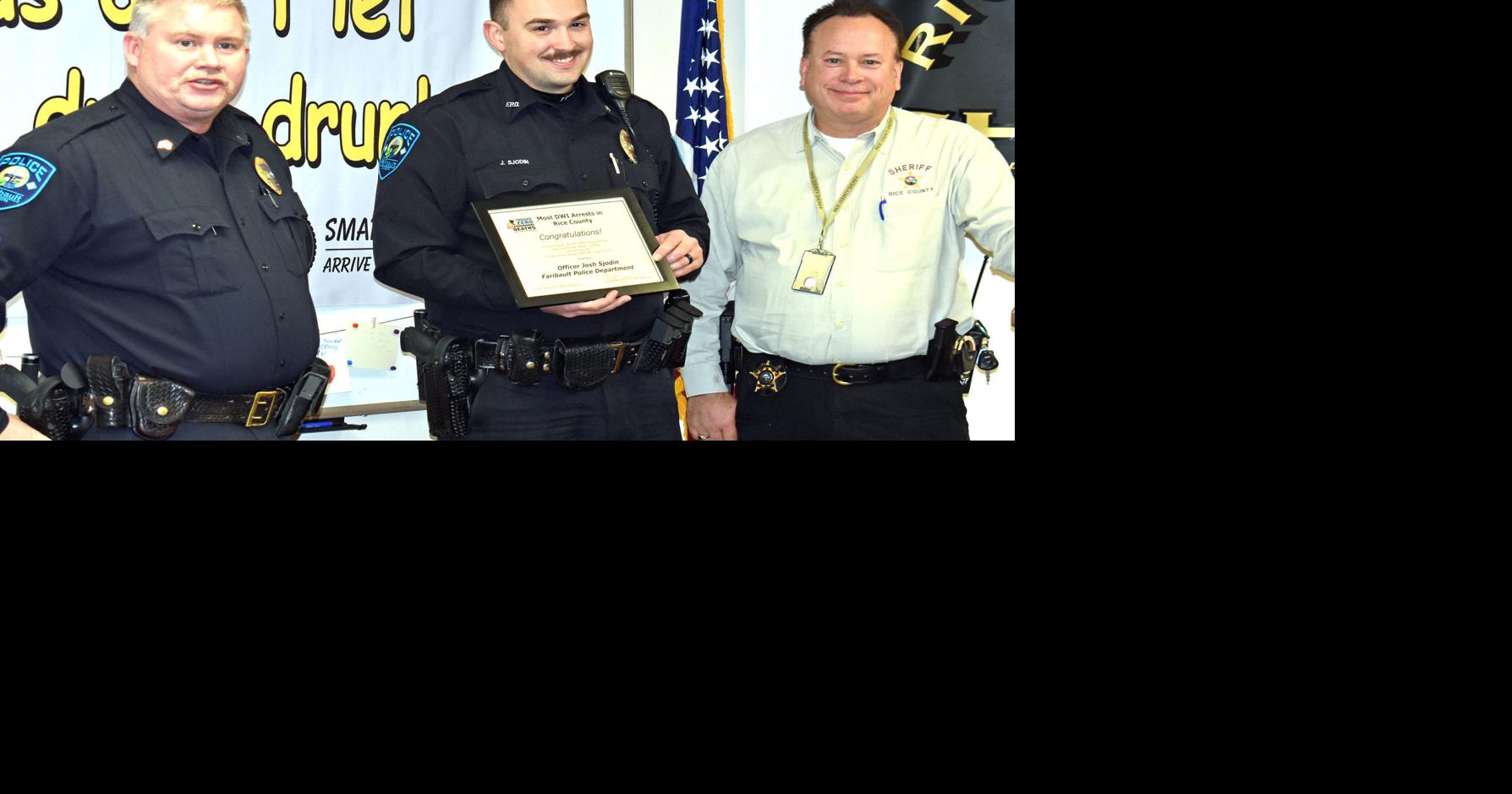 Officer honored for making most DWI arrests in Rice County | Community ...