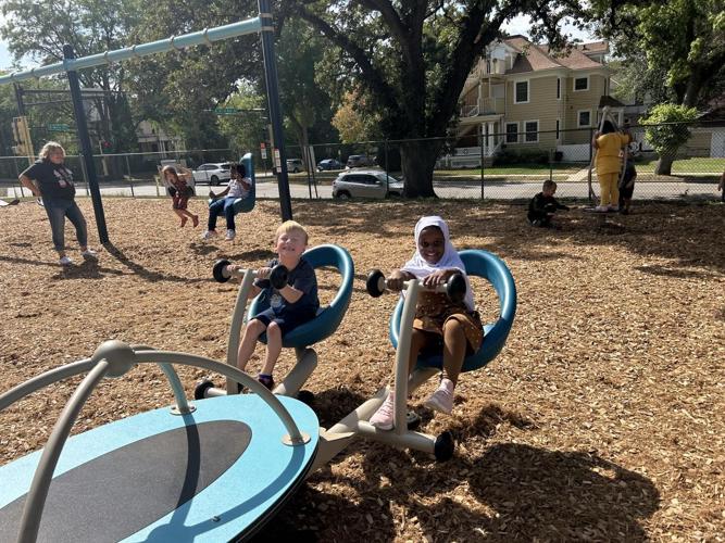 Bright Beginnings students enjoy new playground | Community ...