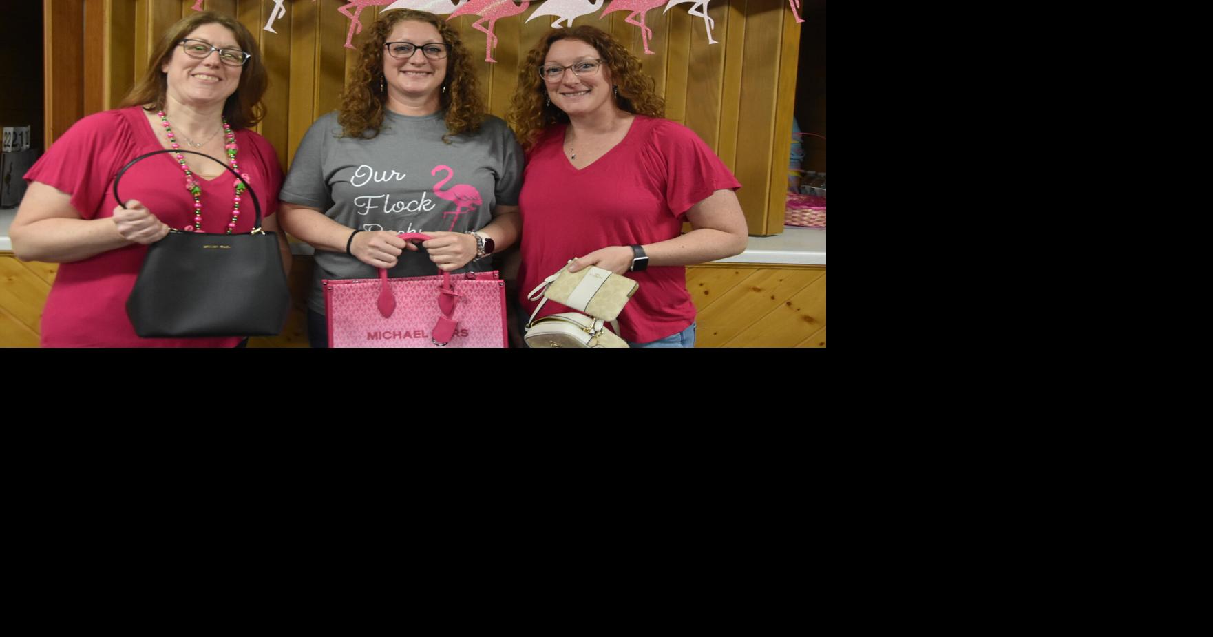 Le Center's Flamboyant Flamingo Flock rolls out donations for cancer ...