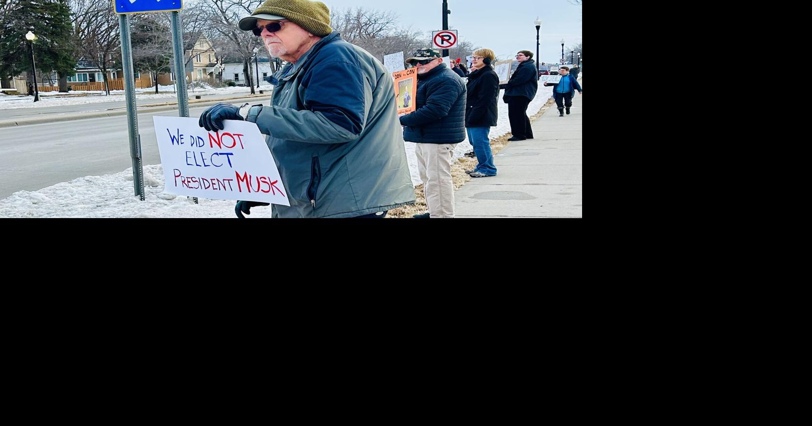 Indivisible St. Peter protests Musk influence in federal government ...
