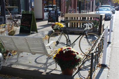 Grab a seat in the street: City introduces temporary parklet | News ...