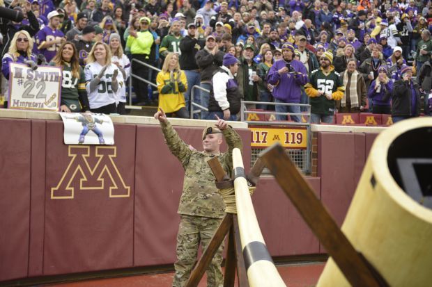 Vikings salute Waseca Army Ranger Tom Block for his service | News ...