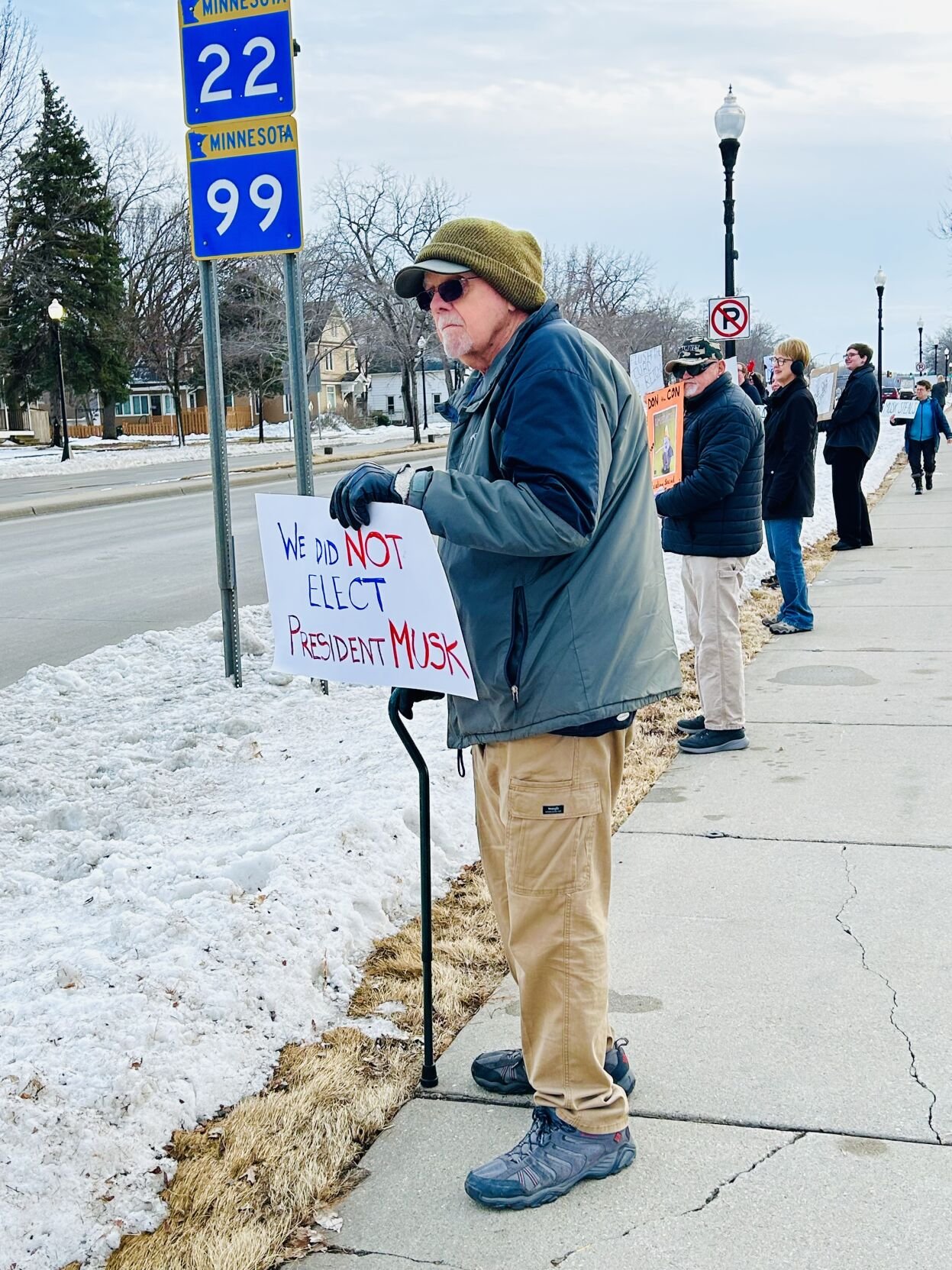Indivisible St. Peter protests Musk influence in federal government ...