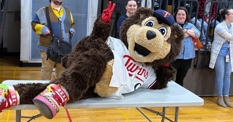 TC Bear visits TCU Le Center for fun and games | | southernminn.com