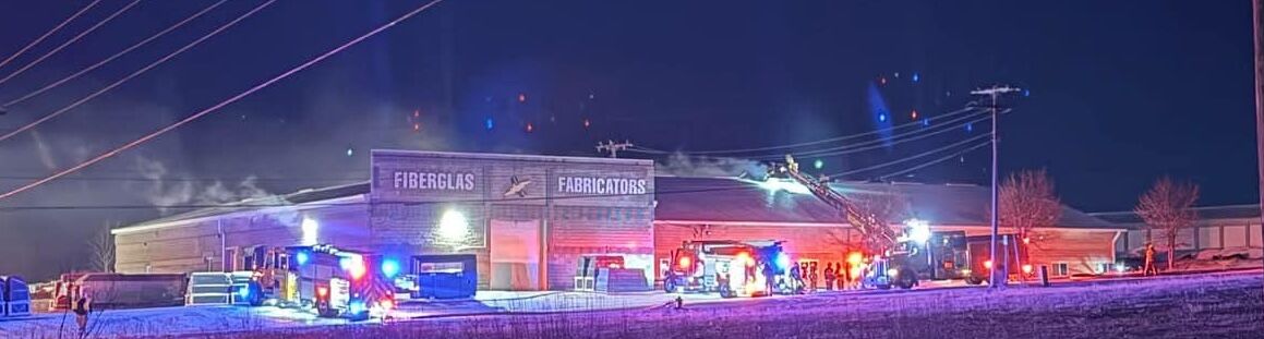 Le Center Fire Department, outside agencies take down fire at Fiberglas ...