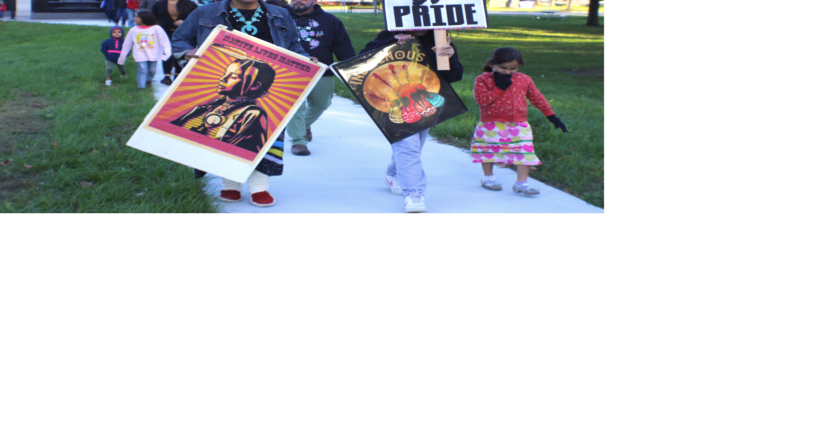 Pow wow dancers perform at St. Peter Indigenous Peoples' Day Walk ...