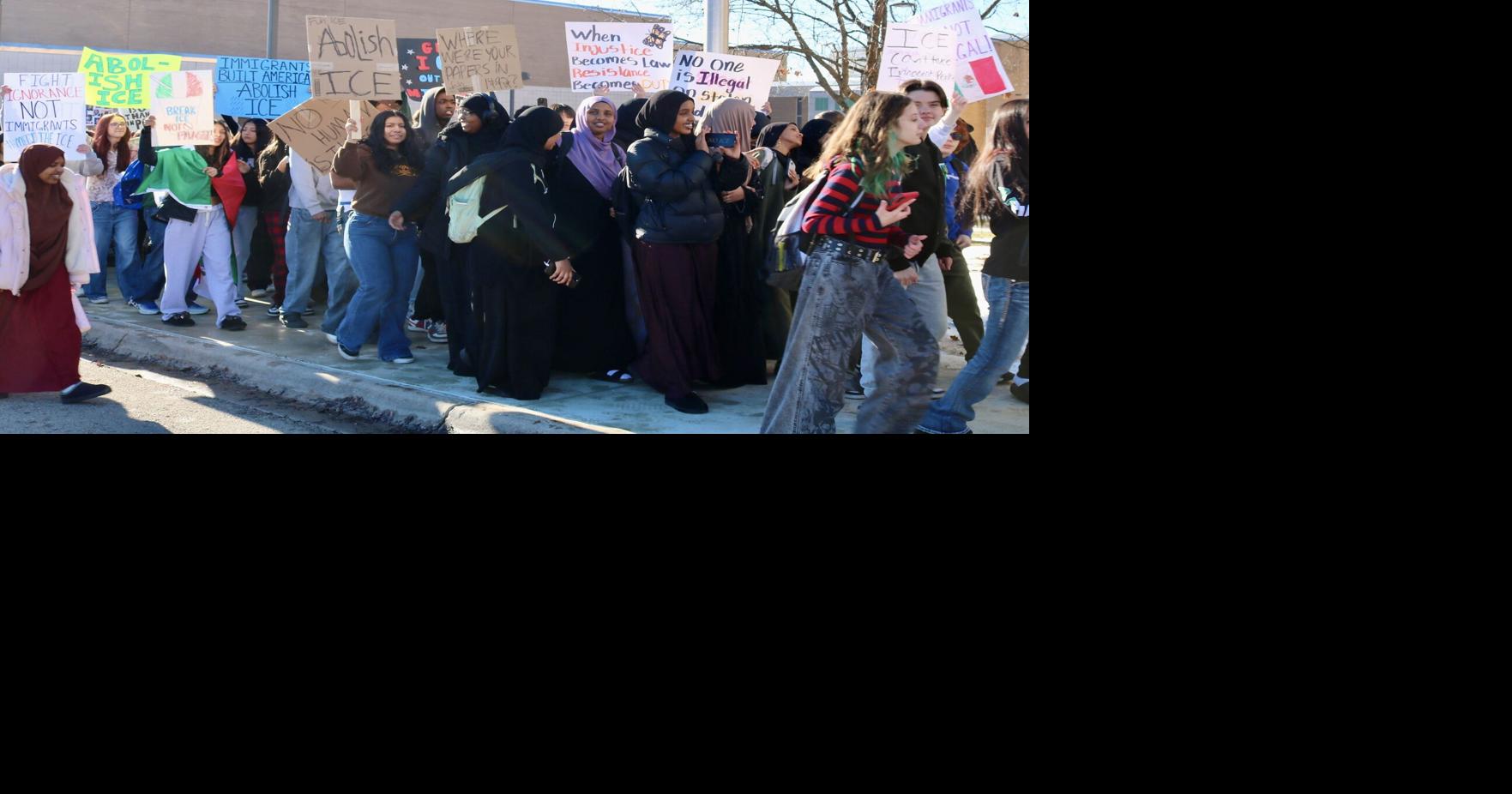 Over 100 FHS students walk out of school, protest ICE | News ...