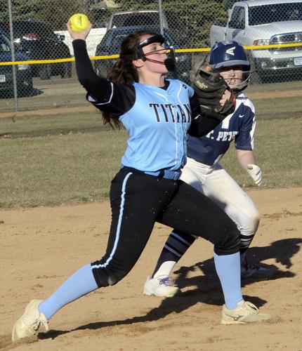 Softball Titans score all their runs in the 1st inning to beat St ...