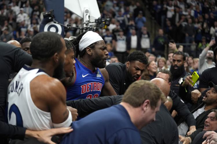5 players, 2 coaches ejected after Pistons-Timberwolves skirmish in 2nd quarter | State ...
