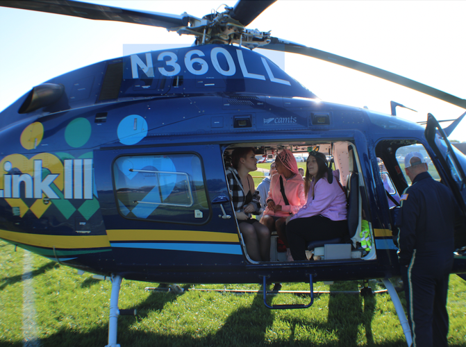 Emergency helicopter visits LS-H EMR class for hands-on learning | News ...