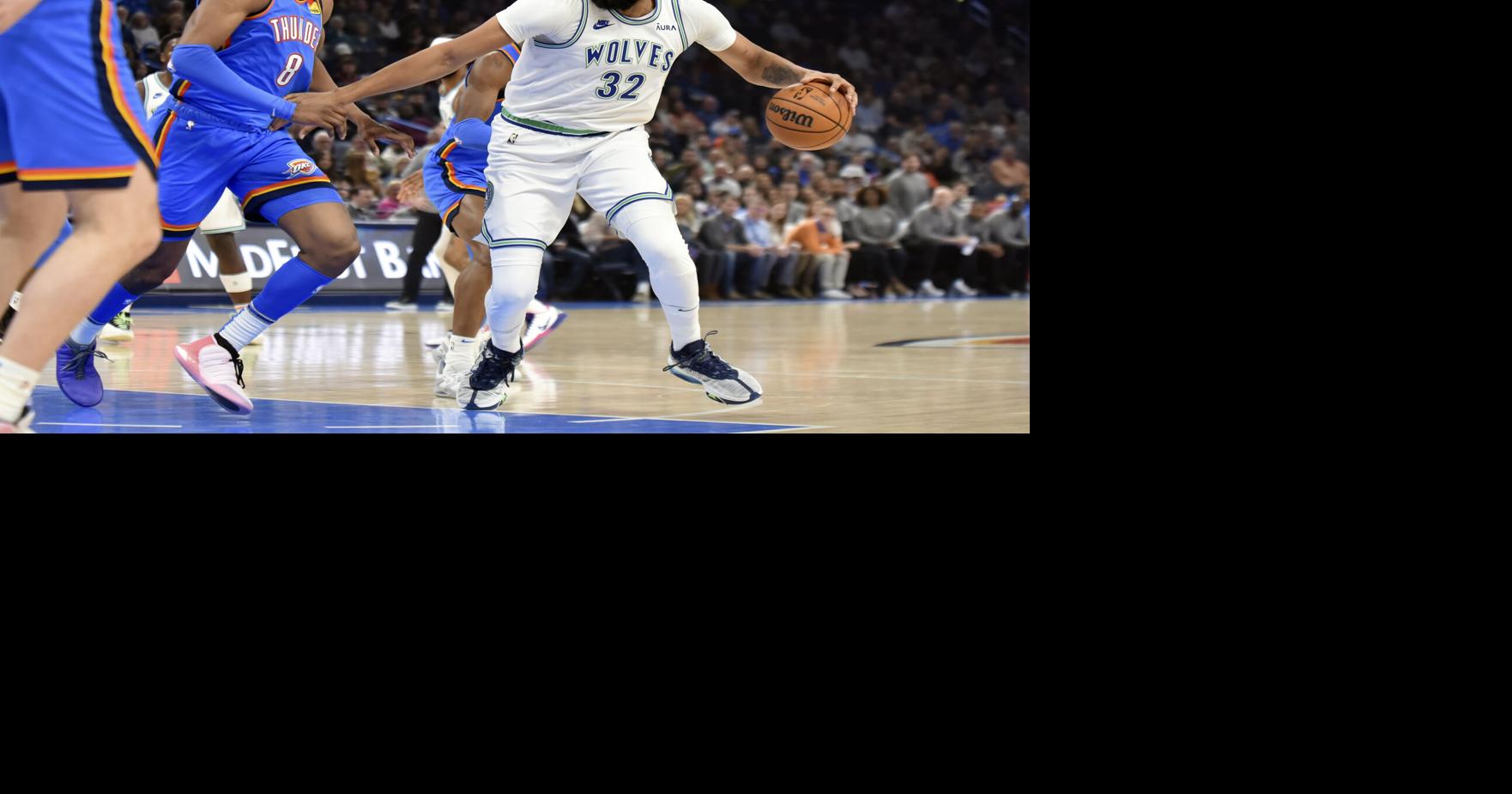 Edwards scores 27 as Timberwolves top Thunder 107-101 in a matchup of ...