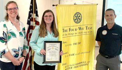 Rotarians welcome youngest member of Faribault Rotary Club | Community ...
