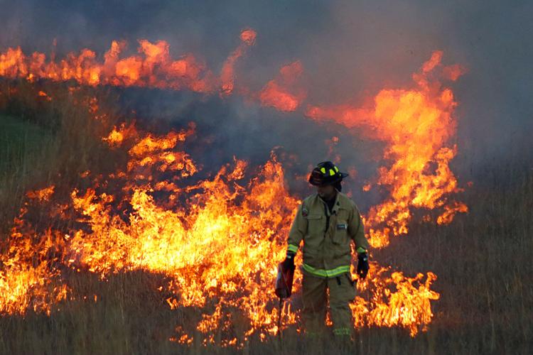 Annual Fire Department live-burn training helps restore prairie reserve ...