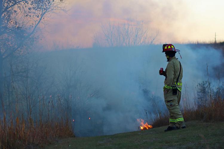 Annual Fire Department live-burn training helps restore prairie reserve ...