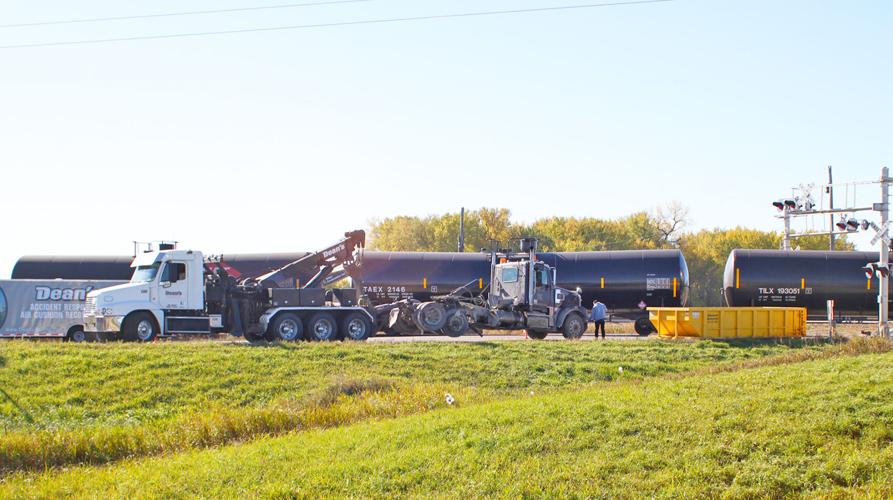 Semi struck by train on Highway 14, no injuries | News | southernminn.com