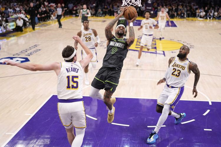 Timberwolves rout Lakers 117-95 in 1st-round series opener, overcoming Luka Doncic's 37 points ...