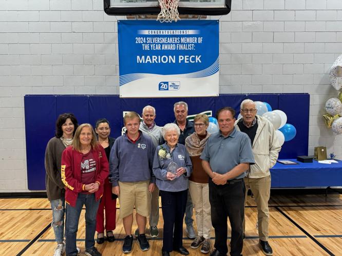 101-year-old Marion Peck receives national fitness award from ...