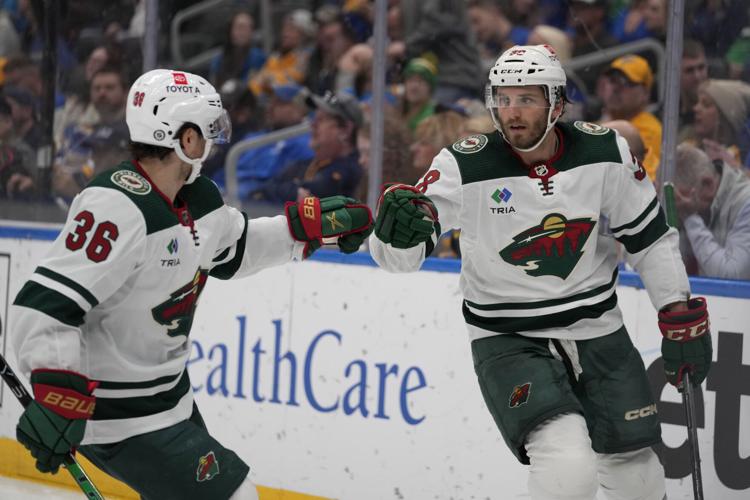 Hartman scores twice in Wild win; Blues' Binnington ejected | State | southernminn.com