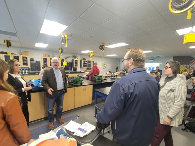 Gov. Walz visits St. Peter High School during southern Minnesota tour ...