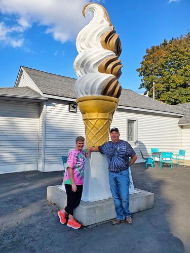TODD HALE: 20-foot ice cream cone at S'Cream in Owatonna is one-of-a ...