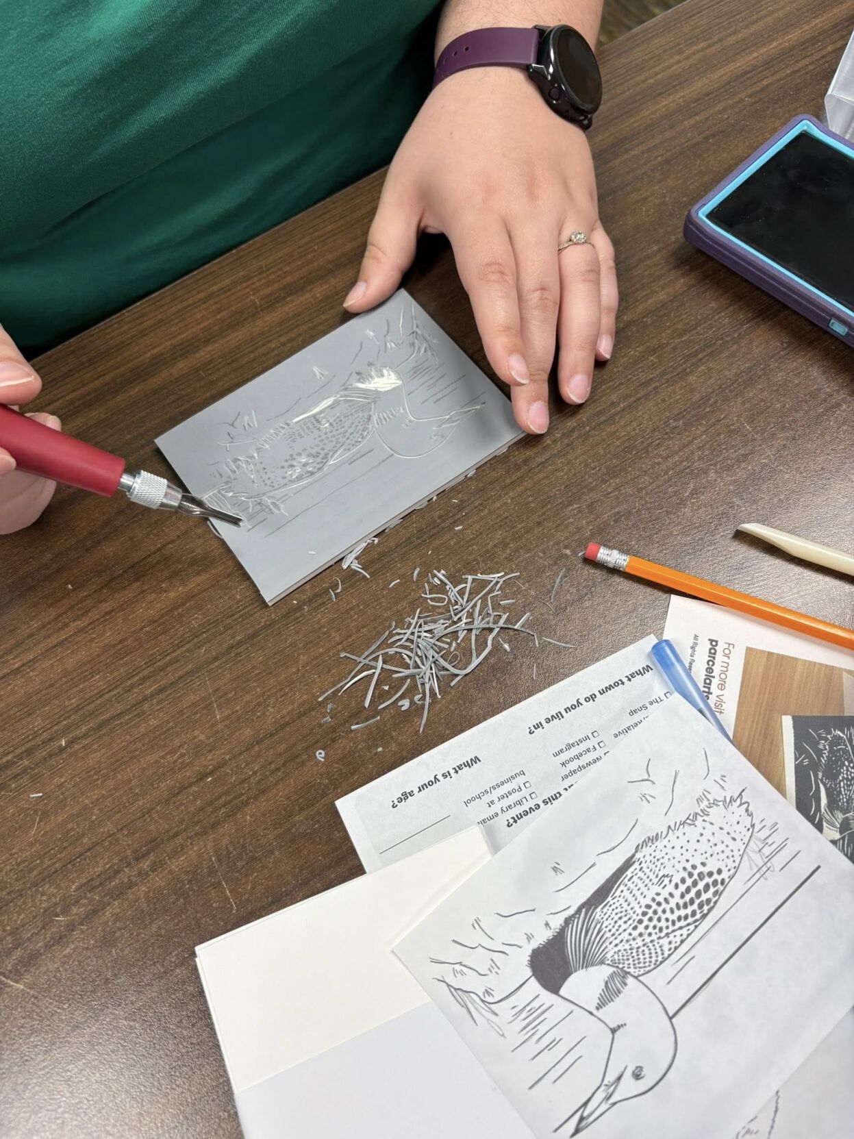Block printing at the Waseca Public Library | Community | southernminn.com