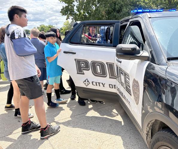 PHOTOS: Police and fire departments visit STEAM | Community ...