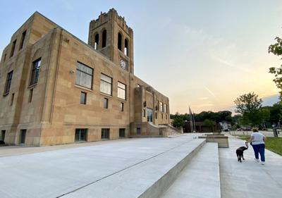 Friends of Library host celebration of new plaza area | News ...