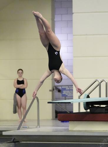 Dutton closes out swim and dive season in Class AA diving preliminaries ...