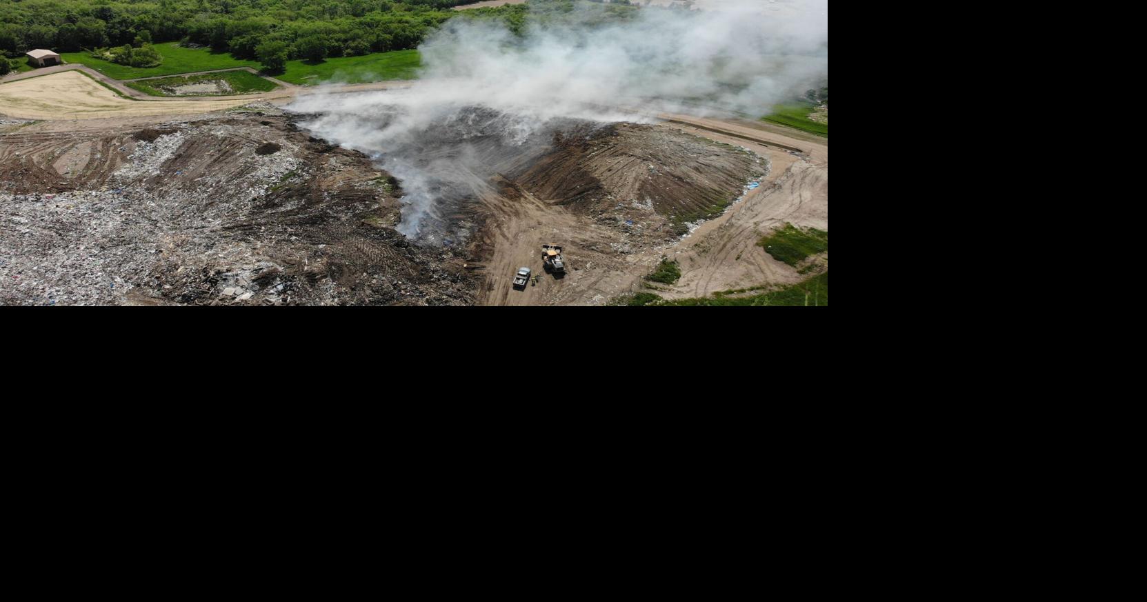 Landfill fire nearly out; fire chief: lithium-ion batteries 'likely ...
