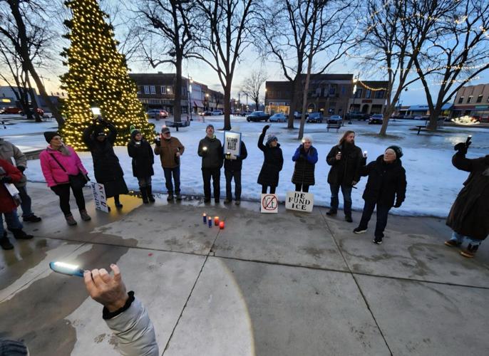 Community members protest amidst rumors of ICE operations in Owatonna ...