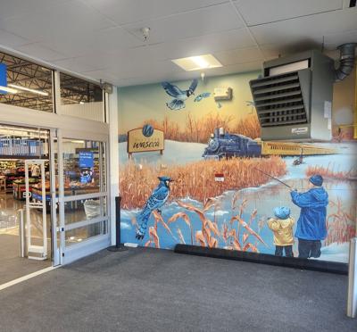 New Waseca mural at Walmart coincides with remodel | Waseca County News ...