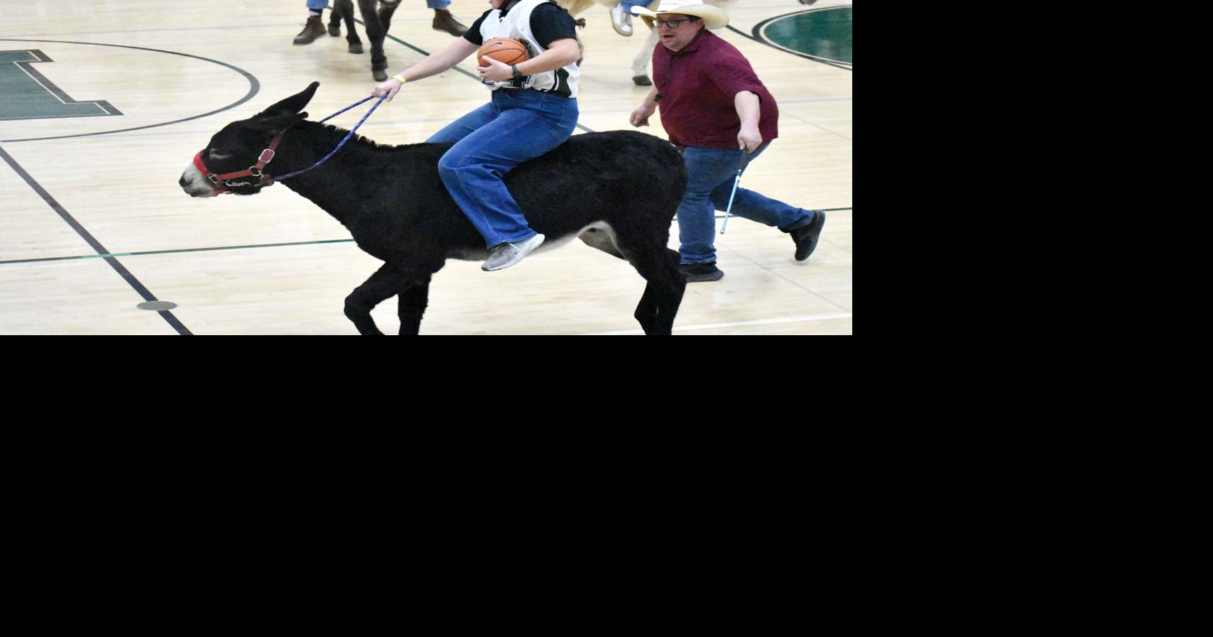 FHS hosts donkey basketball, fundraising for Toys for Tots | News ...