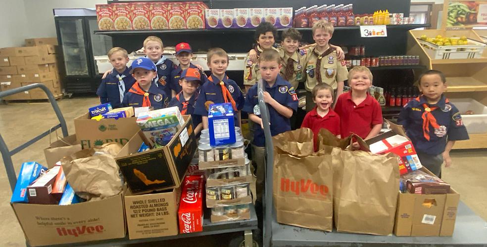Cub Scouts collect 500 pounds of food and hygiene produces | Community ...