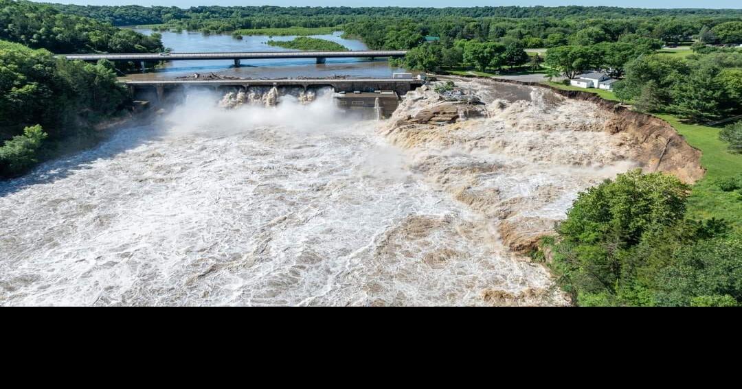 Hwy. 22 bridge closed due to flooding; Rapidan Dam in imminent failure ...