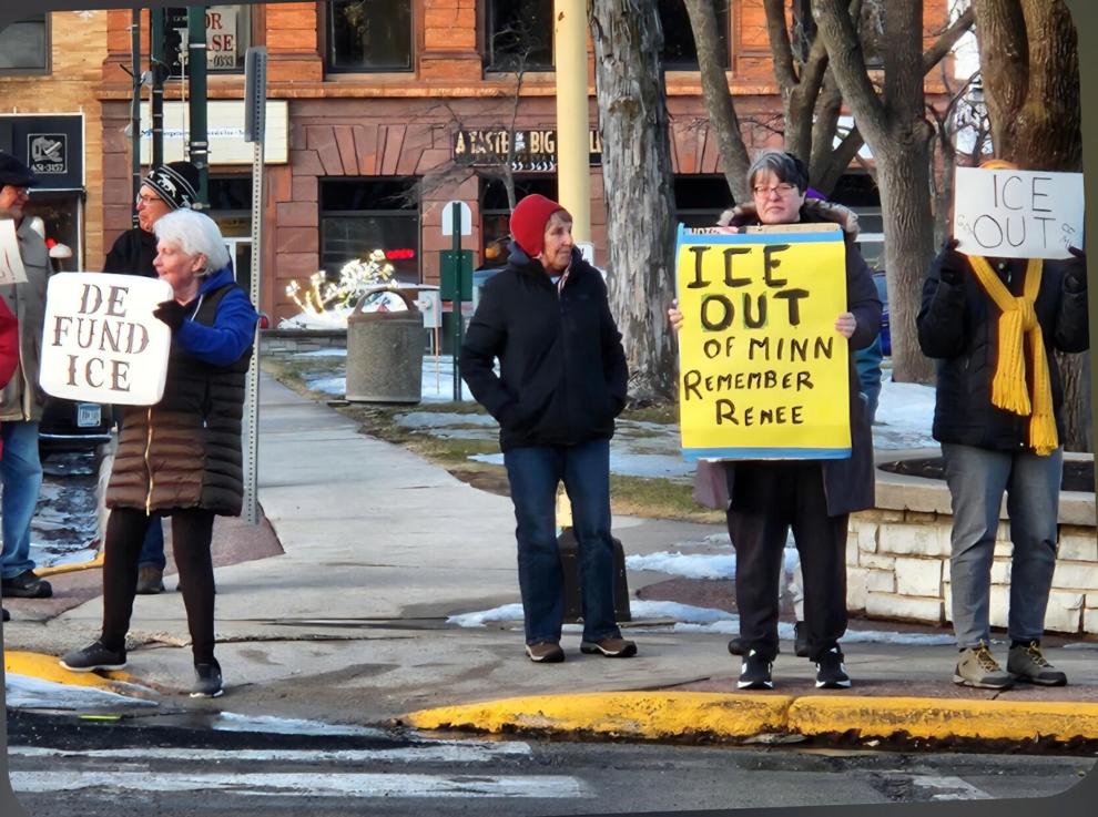 Community members protest amidst rumors of ICE operations in Owatonna ...