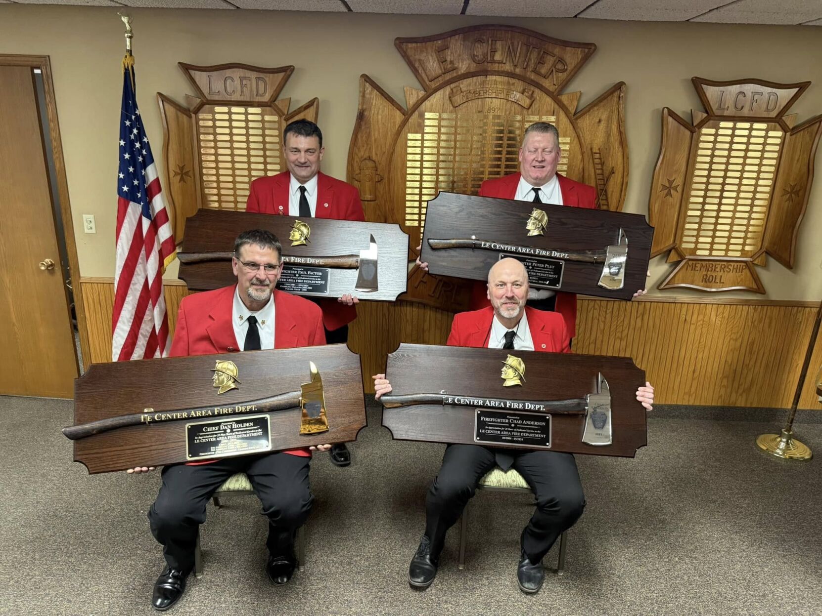 Passing the torch: Gene Boyd named Le Center fire chief as Dan Holden ...