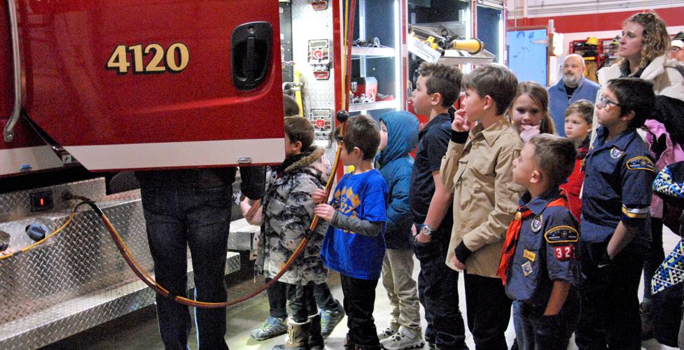 Lonsdale Cub Scouts tour fire station with captain | News ...