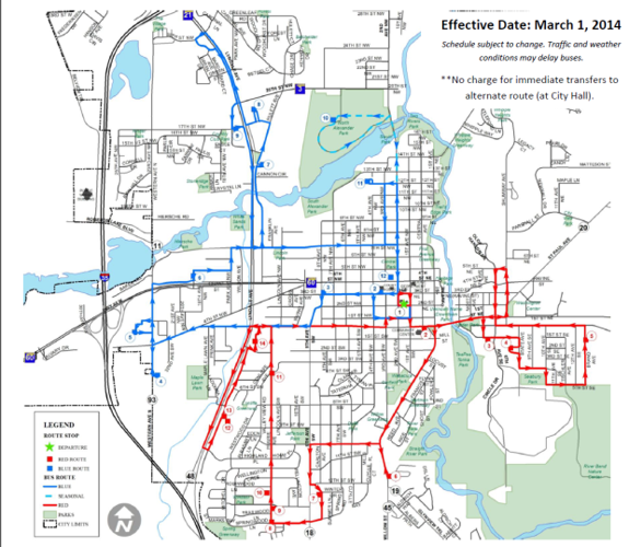 New bus routes, hours take effect March 3 in Faribault | Local ...