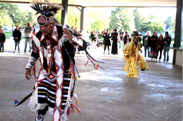 Pow wow dancers perform at St. Peter Indigenous Peoples' Day Walk ...