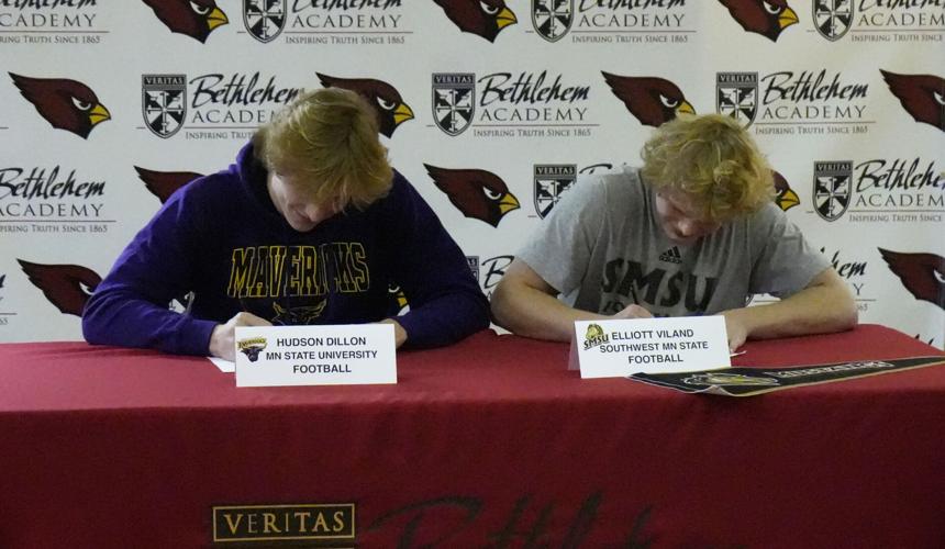 Bethlehem Academy’s Dillon, Viland sign to play Division II football ...
