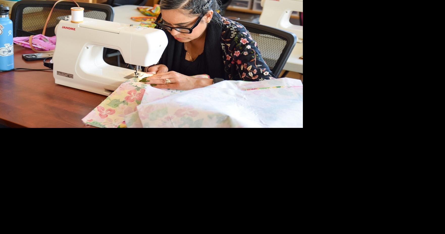 Weekly sewing class stitching up for the season at Buckham Memorial ...