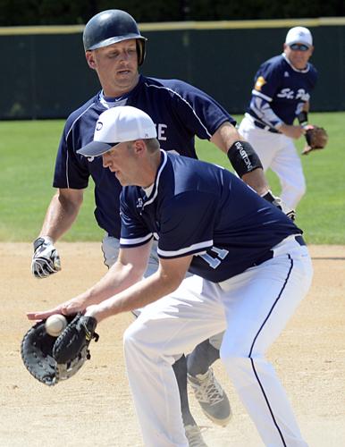 Defending state champs top St. Peter over-35 baseball 5-1 | Sports ...