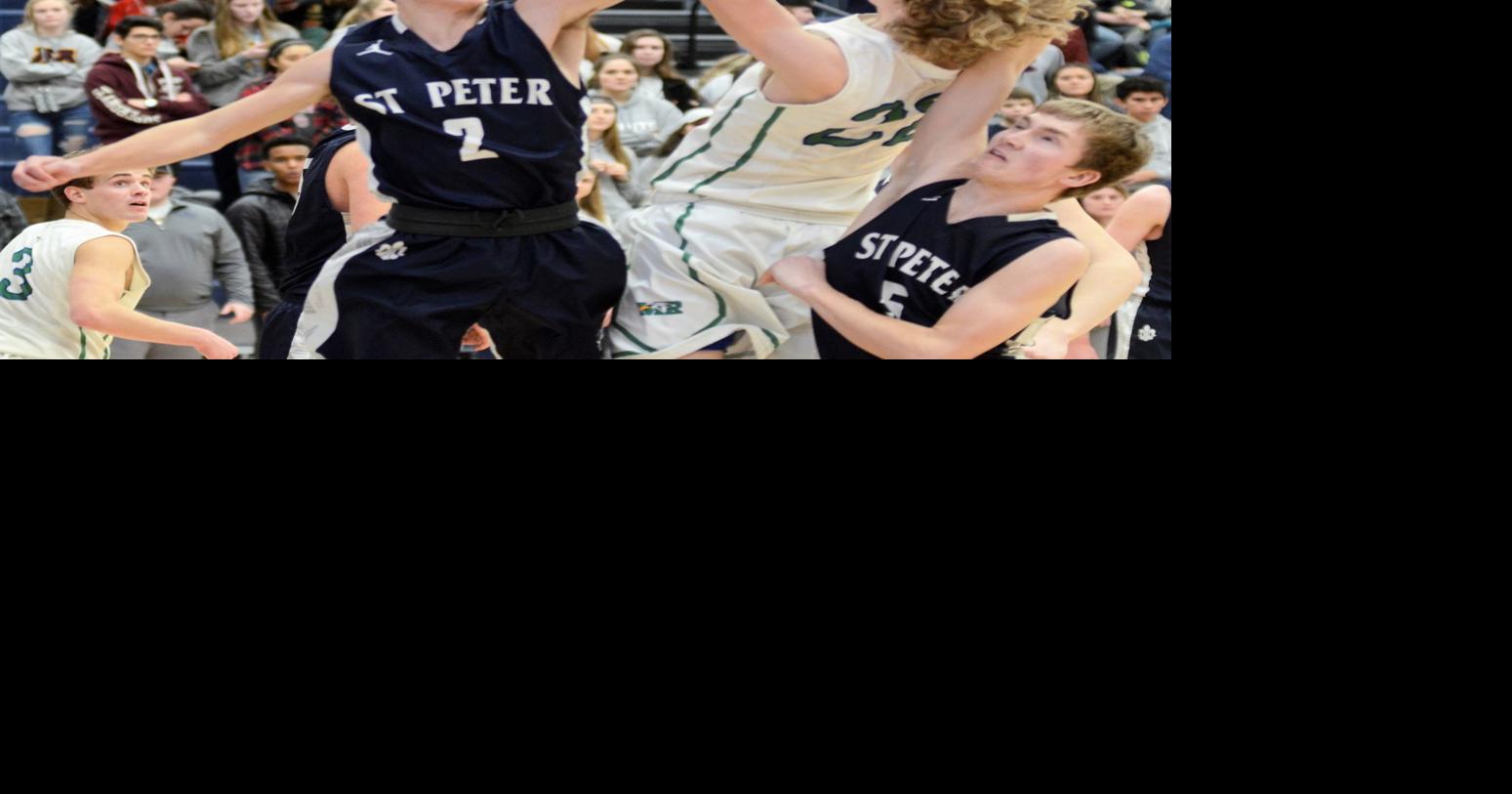St. Peter boys basketball tops season high again over Maple River 88-57 ...