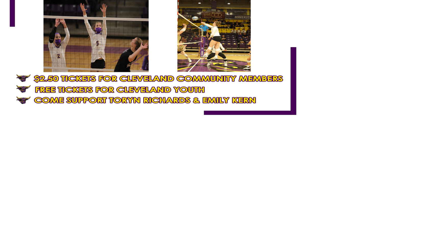 Mavericks volleyball announce “Cleveland Community Night” | Sports ...