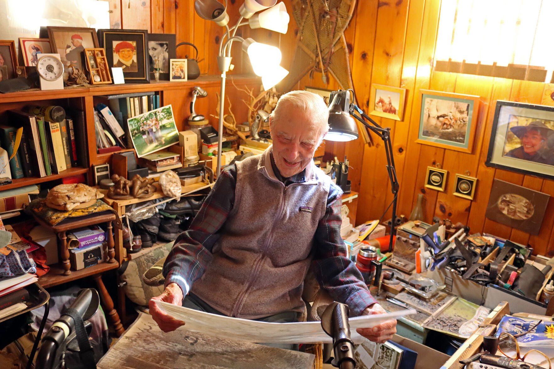 Prolific local artist and retired teacher Barney Anderson turns 100 ...
