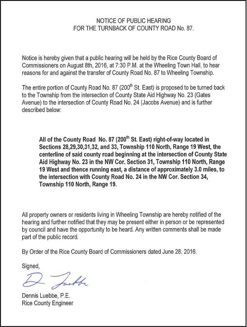 Highway Department 2x4.5 | Legals | southernminn.com