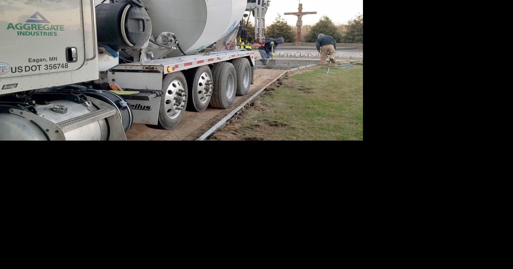 Le Sueur's Calvary Cemetery gets first phase of concrete driveway ...
