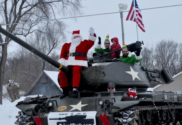 GALLERY: Santa rides a military tank into Kasota | News | southernminn.com